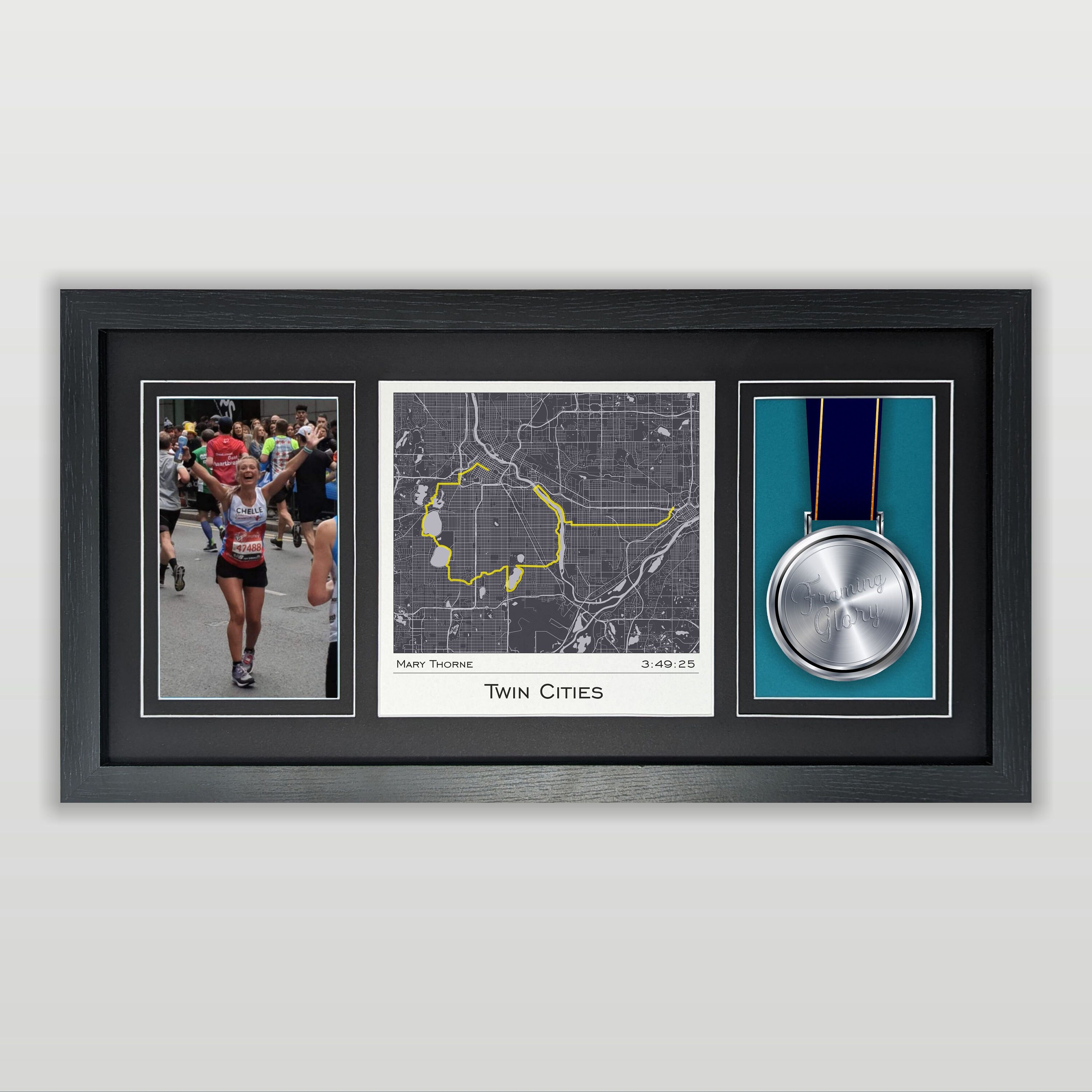 Twin Cities Marathon Map Photo & Medal Display Frame : Gift - Etsy