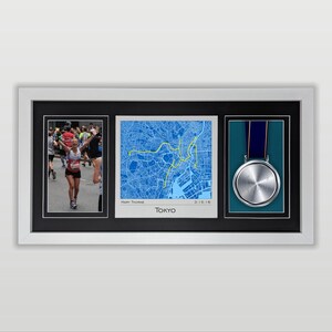 Tokyo Marathon Map, Photo & Medal Display Frame : Gift for Tokyo ...