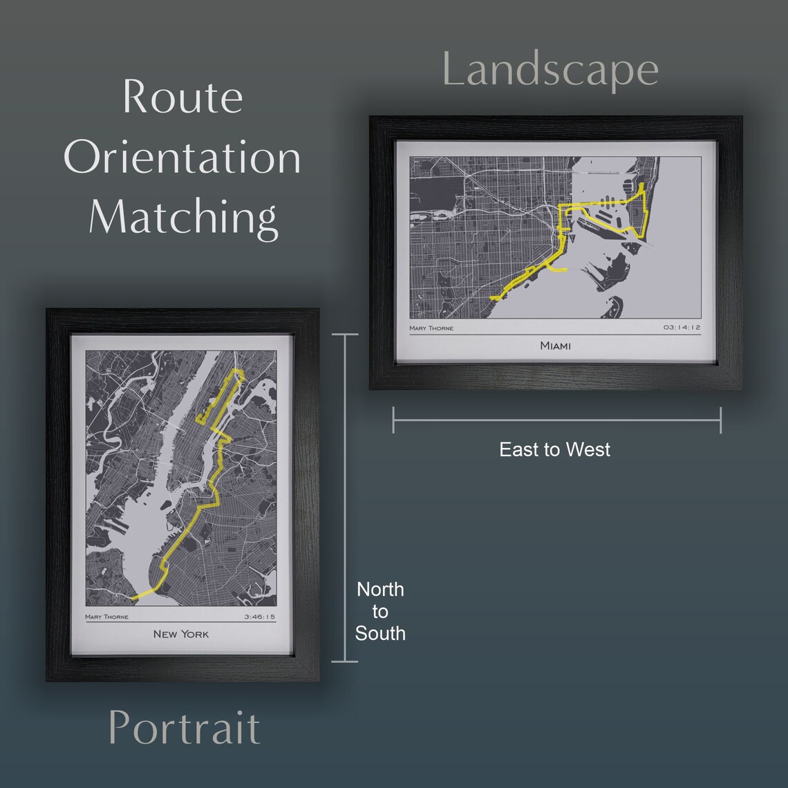 New York Route Map Marathon Route Map Print Framed : Gift for New York ...
