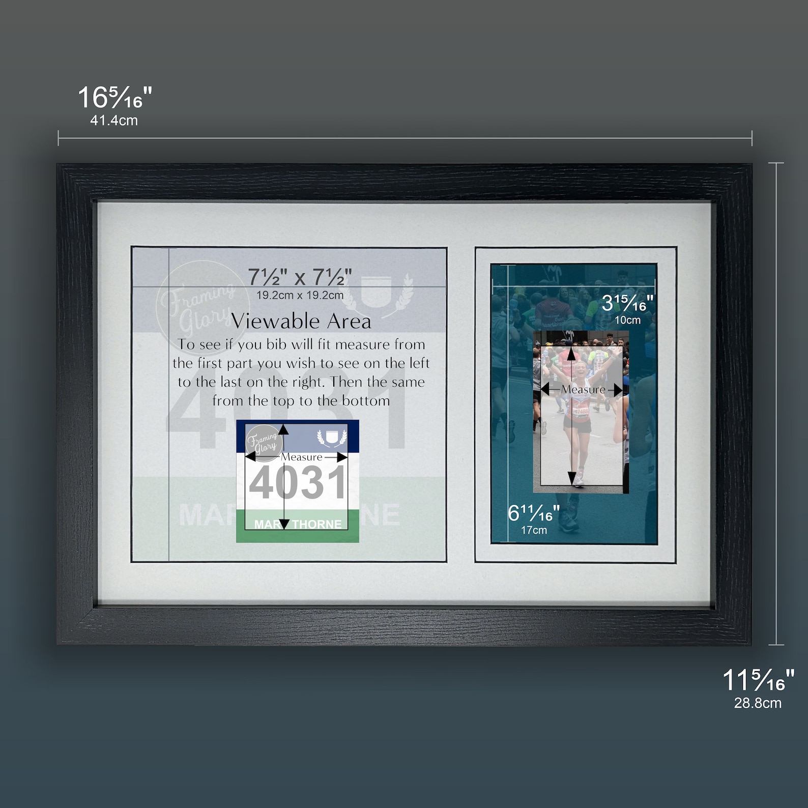 Running Map & Medal Plus Bib Plus Photo Display Frame Offer | Etsy