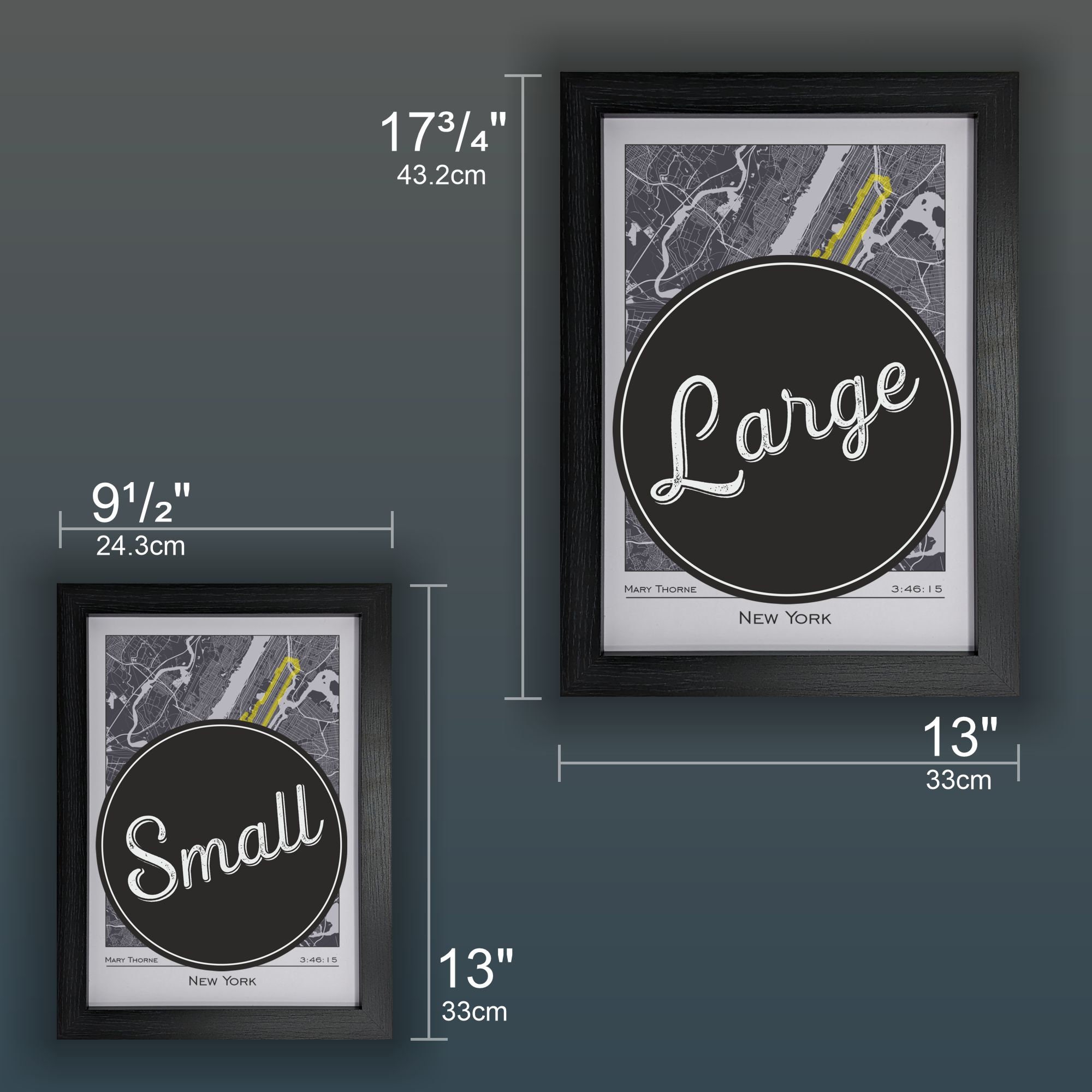 Cowtown Marathon Route Map Print Framed : Gift for Cowtown, Marathon ...