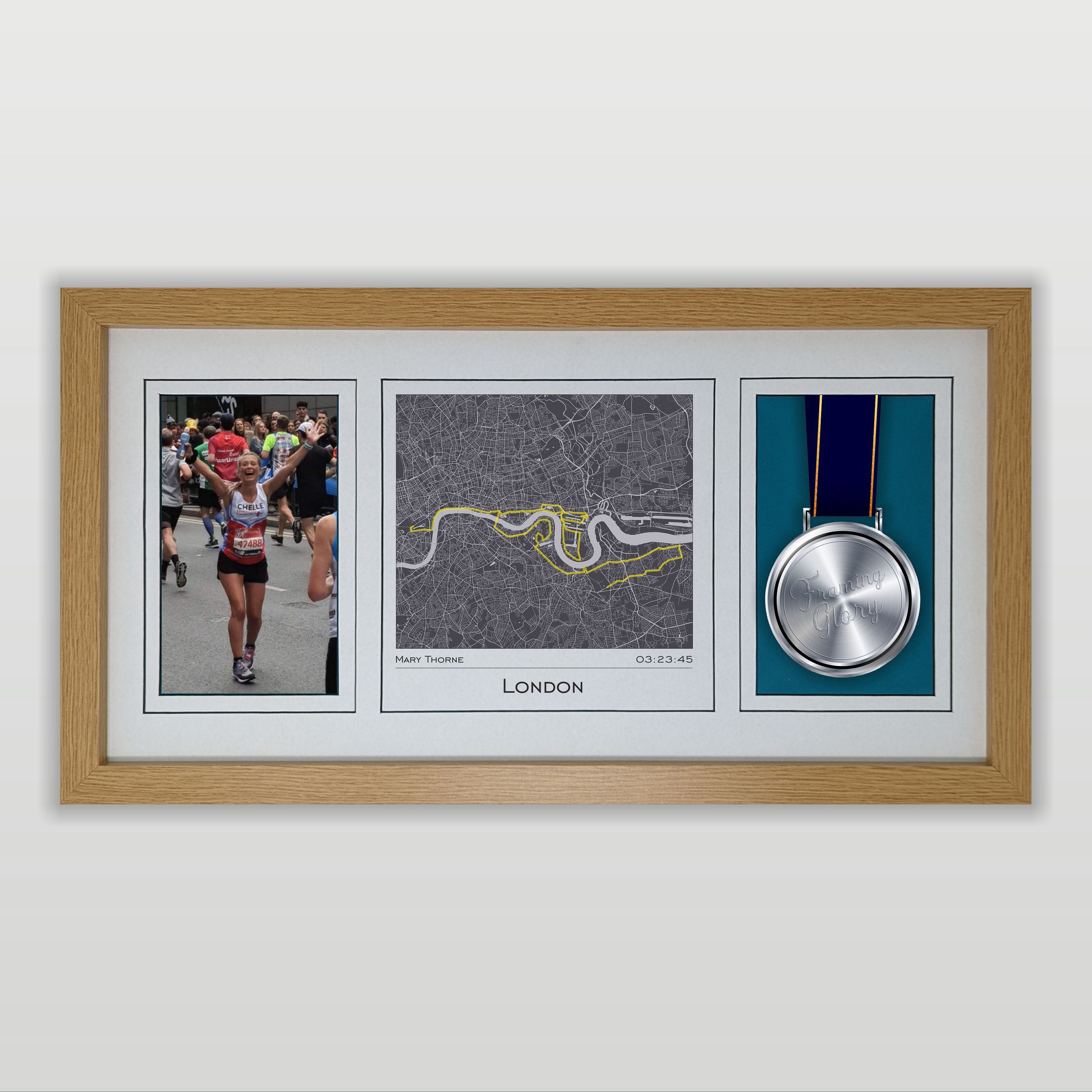 London Marathon Map Photo & Medal Display Frame : Gift for - Etsy