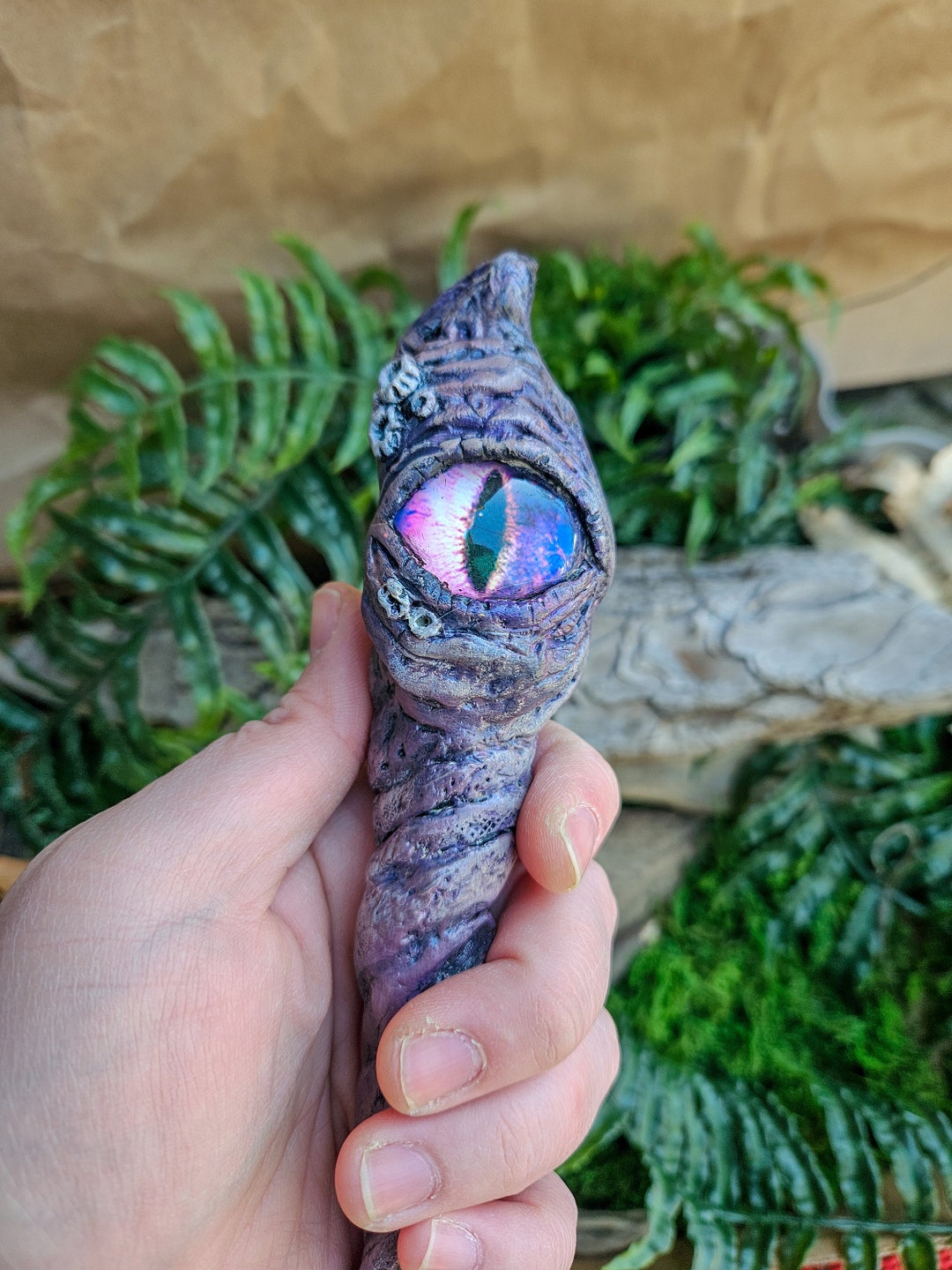 Hand Sculpted Eldritch Wand - Etsy