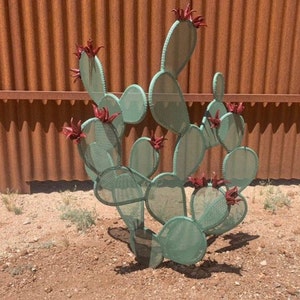 Welded Steel Prickly Pear Cactus - Etsy