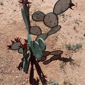 Welded Steel Prickly Pear Cactus - Etsy