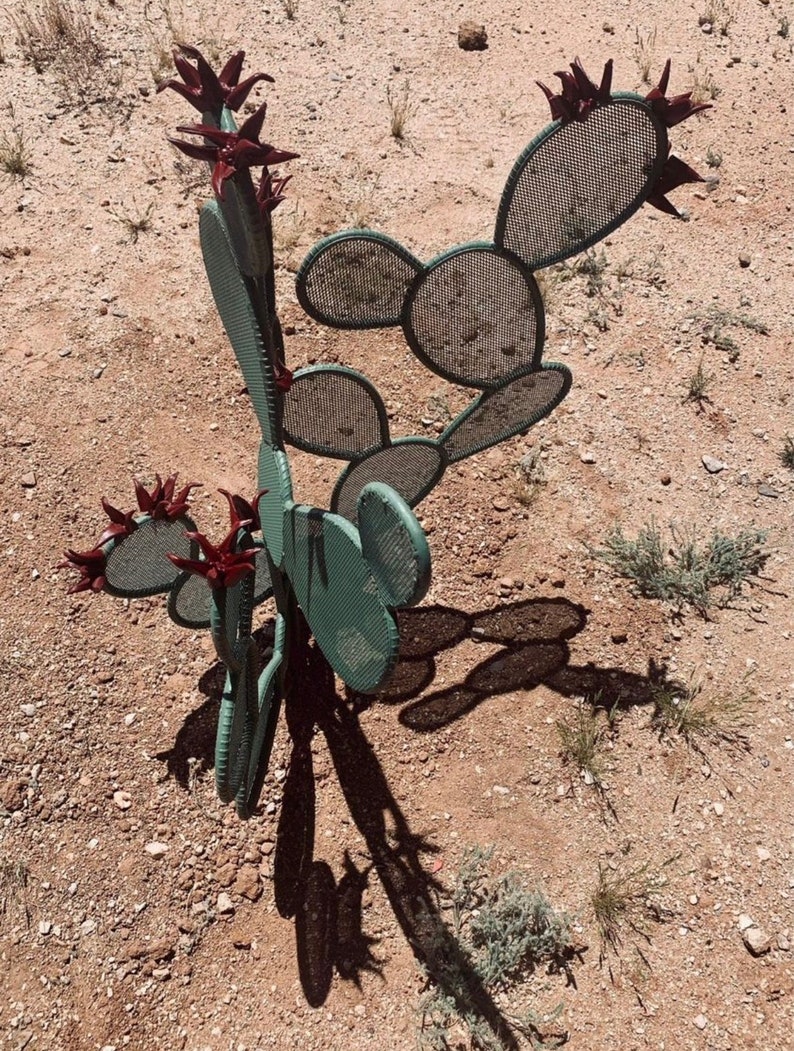 Welded Steel Prickly Pear Cactus - Etsy