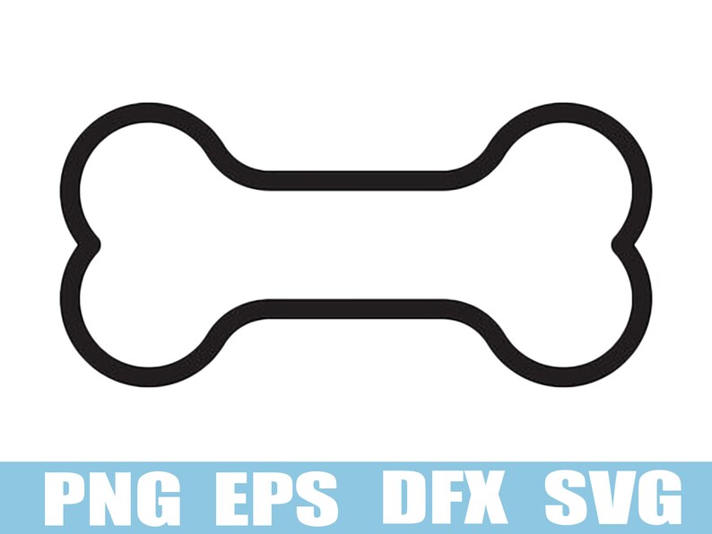 Bone Outline DIGITAL DOWNLOAD Svg Png Dxf Eps - Etsy