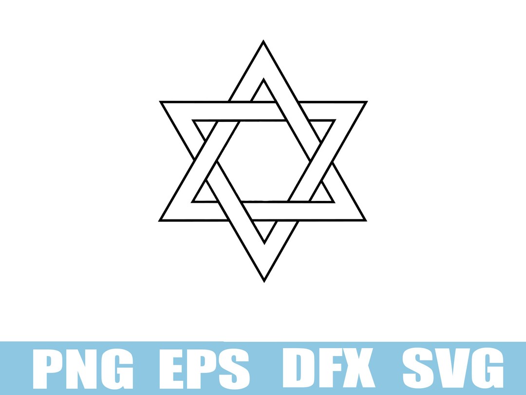 Star of David SVG Star of David Vector Star of David PNG Star of David ...