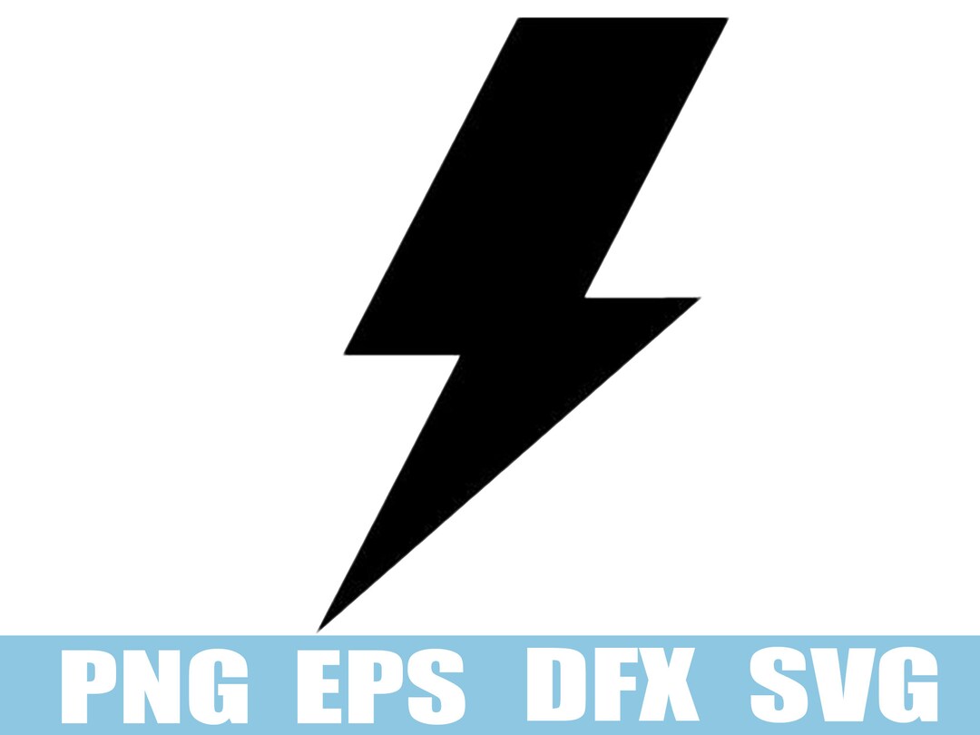 Thunder Outline DIGITAL DOWNLOAD Svg Png Dxf Eps - Etsy