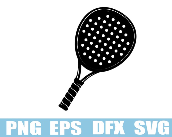 Padel Racket Outline DIGITAL DOWNLOAD Perfect for DIY Crafts and ...