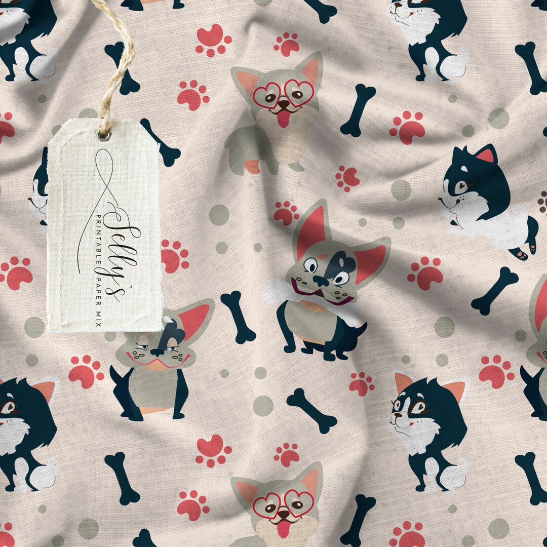 Frenchie Seamless Repeating Pattern - Etsy
