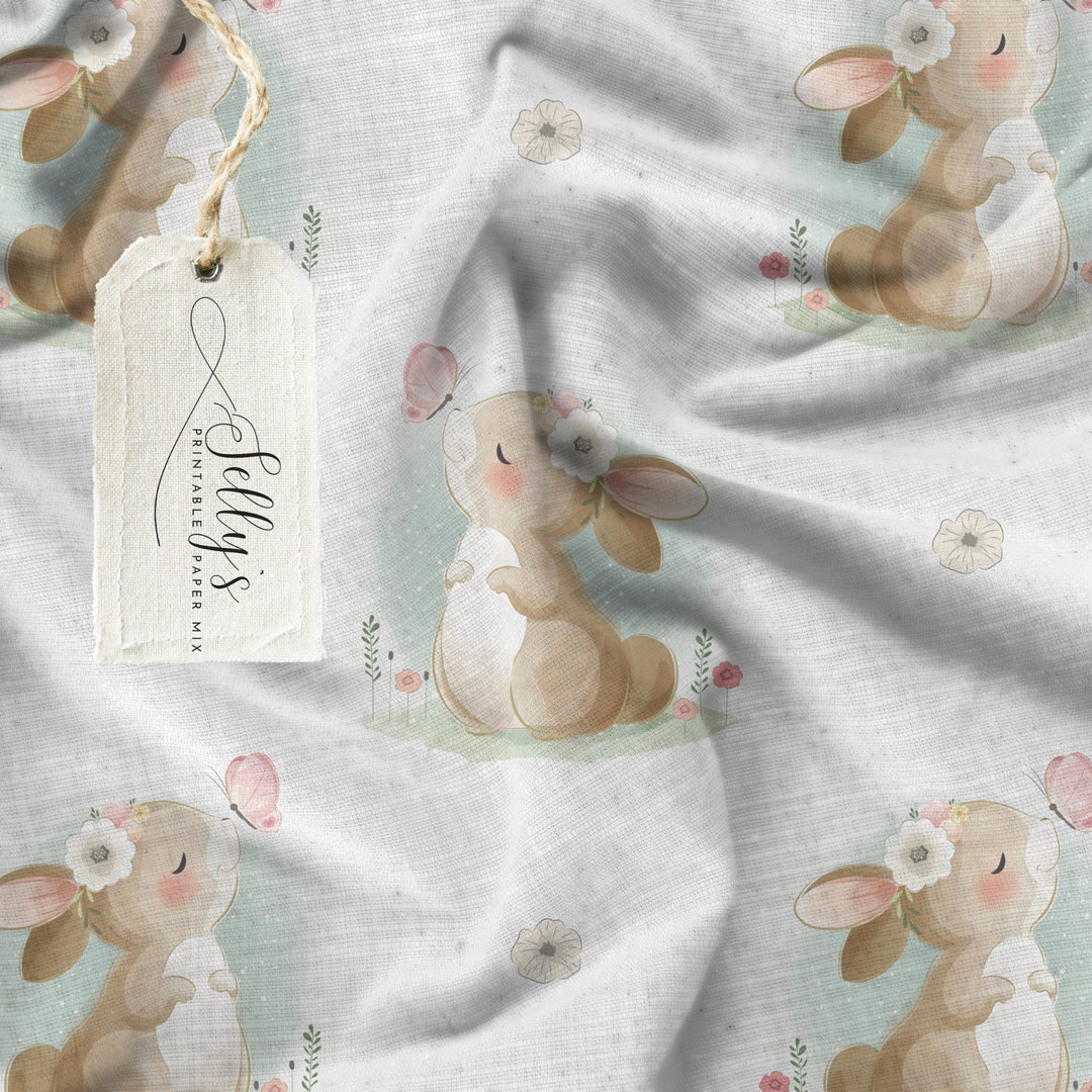 Bunny Ink Seamless Repeating Pattern Add Fun and Whimsy to Your Designs ...