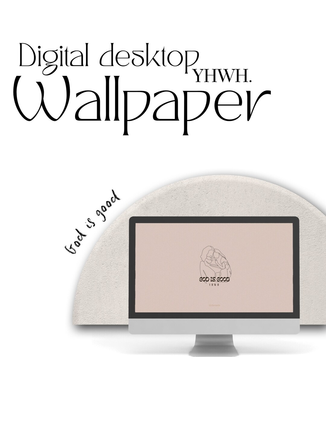 Digital Christian Desktop Wallpaper-yhwh/god is Good + Free Wallpaper ...