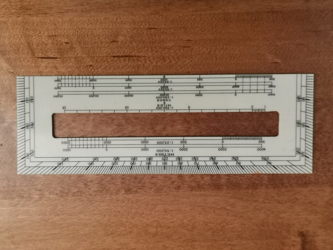Rare Ivorine a MK.IV Protractor Scale Rule Ruler - Etsy