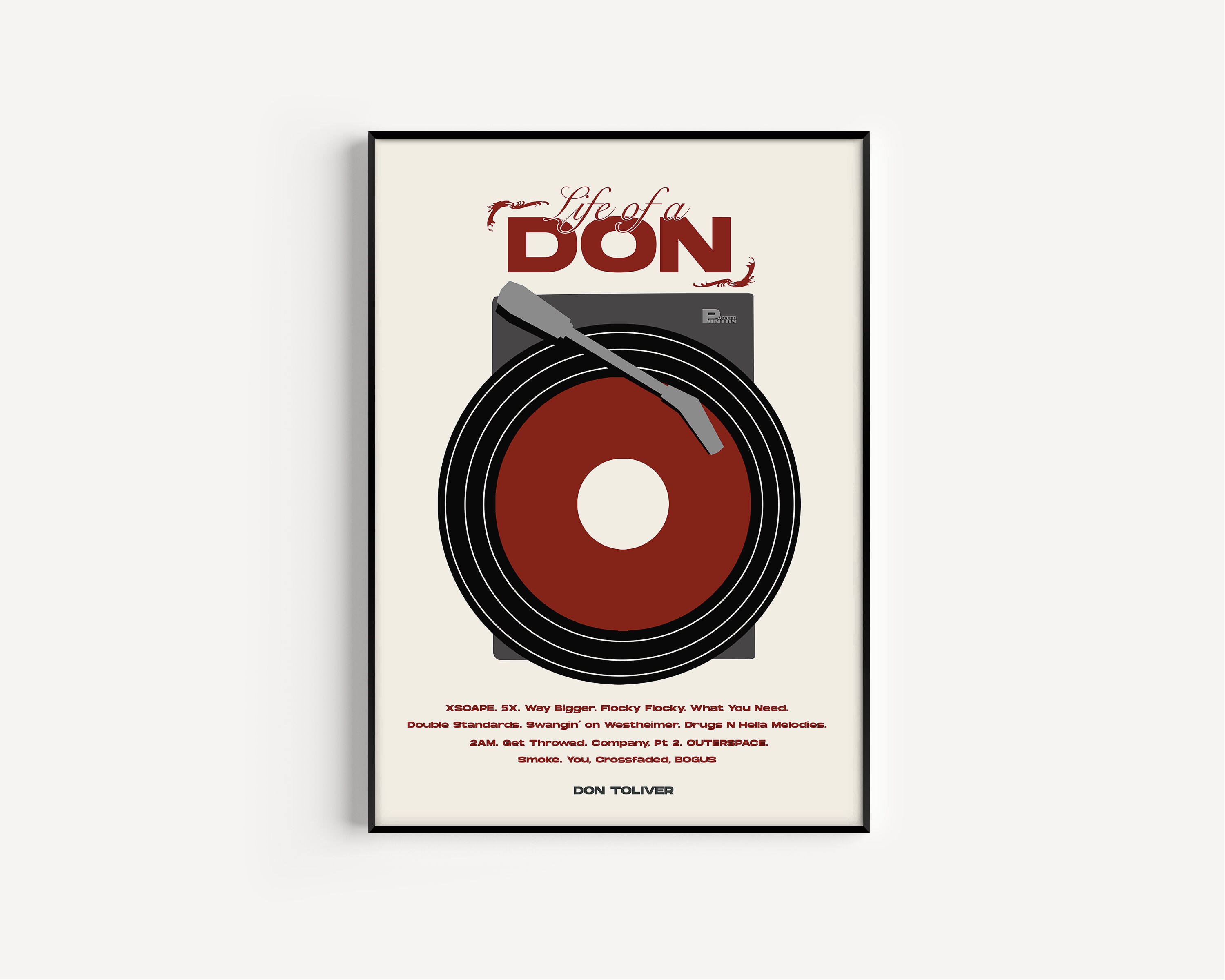 Life of a Don Don Toliver Album Poster Print Vintage Retro Minimalistic ...