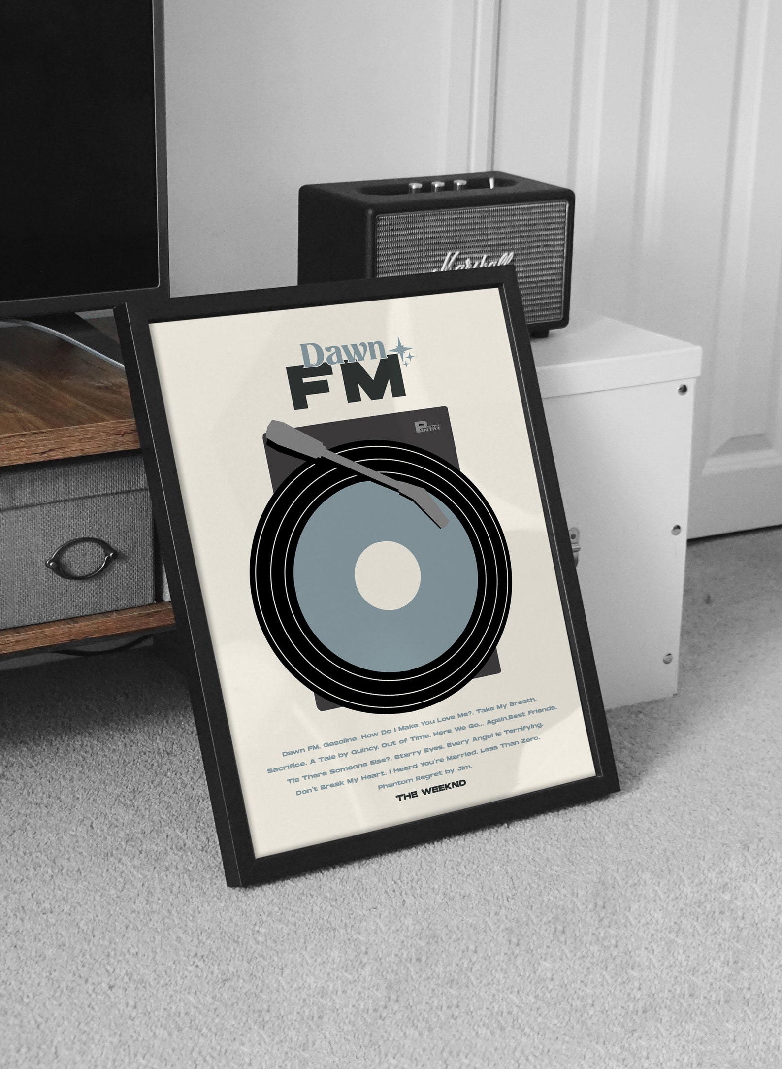 Dawn Fm the Weeknd Album Poster Print Vintage Retro Minimalistic ...
