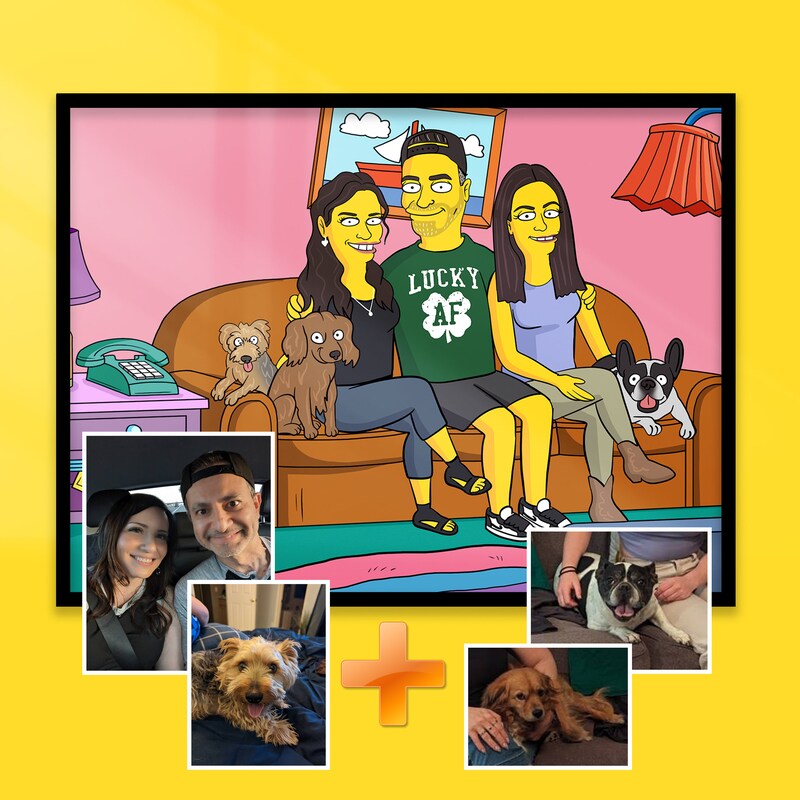 Simpsons Portrait - Etsy