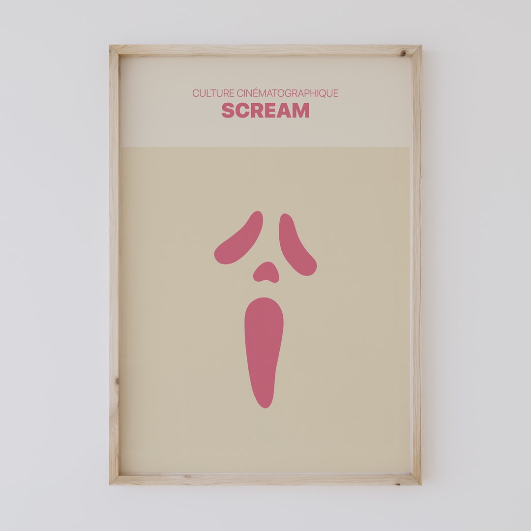 Scream Poster Printable Scream Illustration Gift Idea Modern Art Lover ...