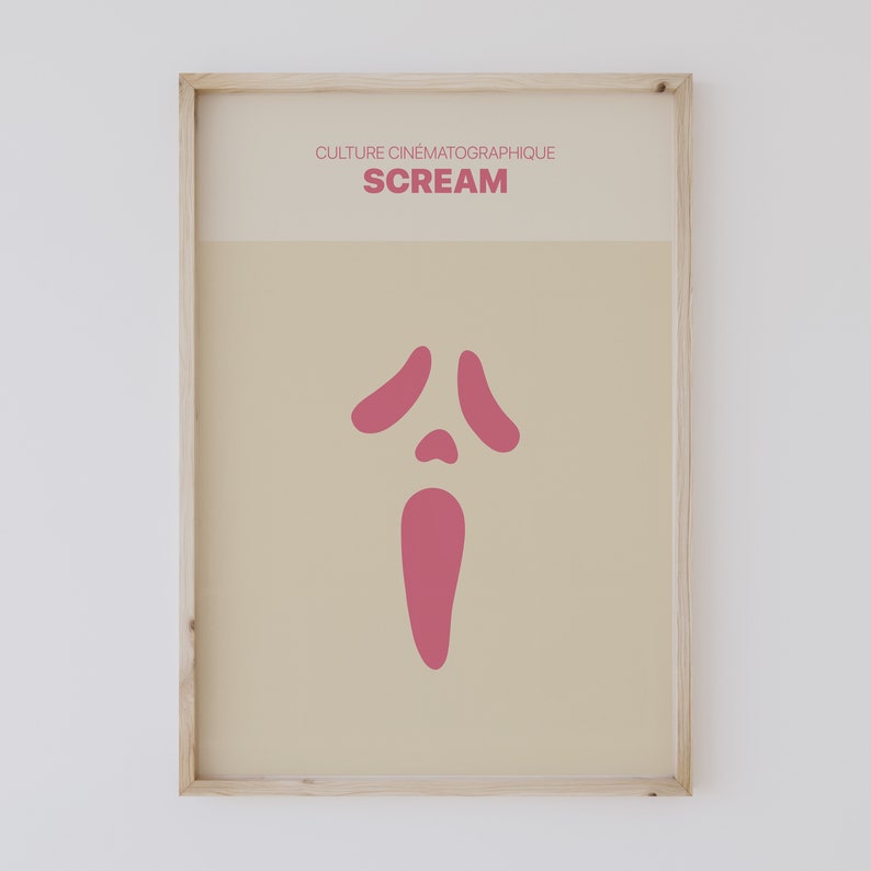 Scream Poster Printable Scream Illustration Gift Idea Modern Art Lover ...