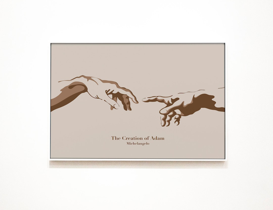 The Creation of Adam Print Customizable Digital Download - Etsy