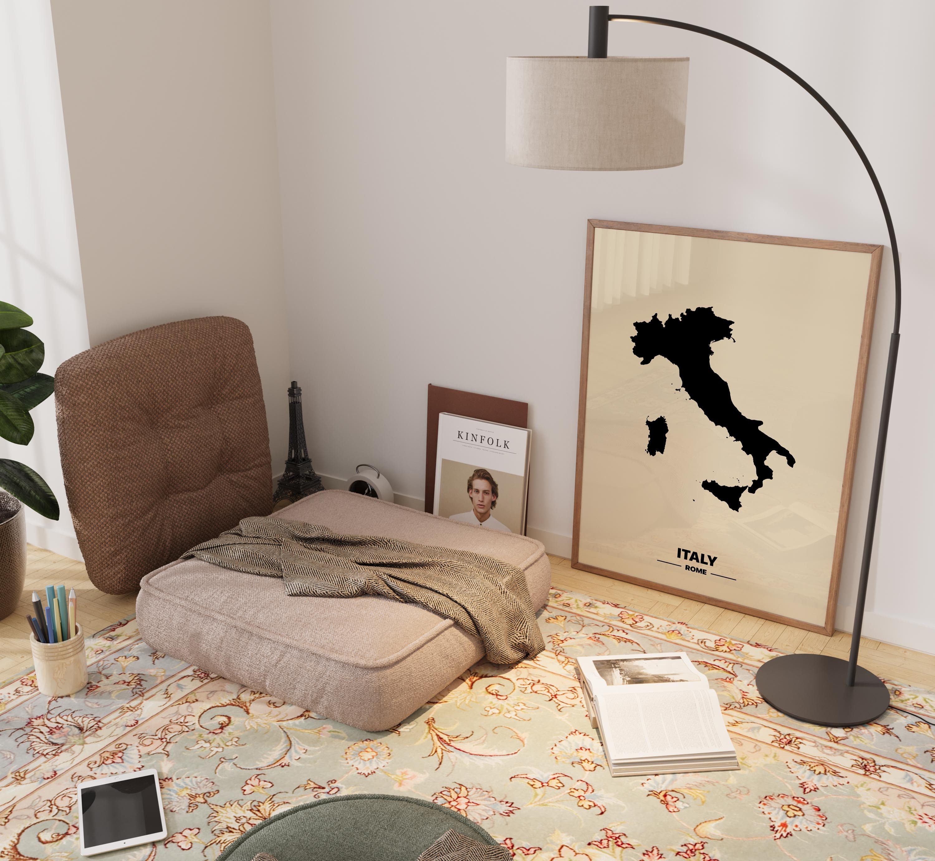 Italy Map Poster Printable Italy Map Poster, Italy Travel Map, Italy ...