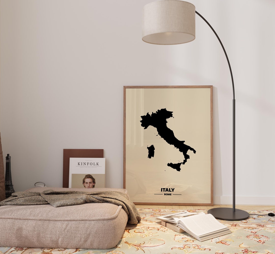 Italy Map Poster Printable Italy Map Poster, Italy Travel Map, Italy ...