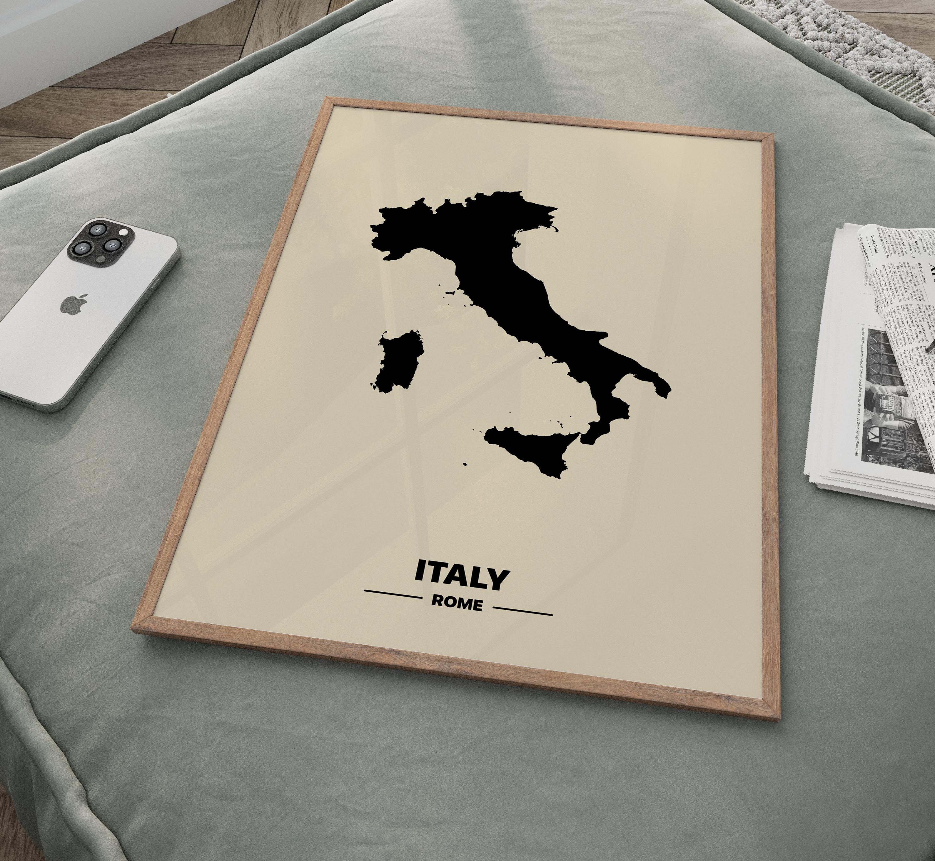 Italy Map Poster Printable Italy Map Poster, Italy Travel Map, Italy ...