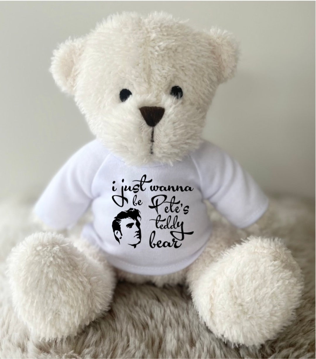 Personalised Elvis Presley Name Teddy Bear, Just Wanna Be Your Teddy ...