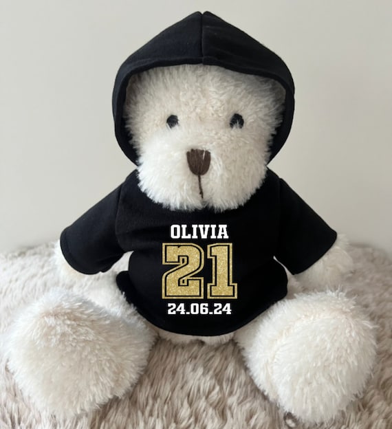 Birthday teddy bear with name store