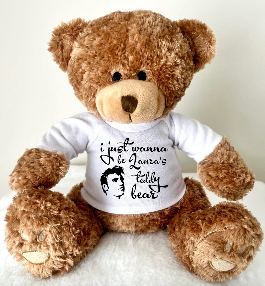 Personalised Elvis Presley Teddy Bear, I Just Wanna Be Your Teddy Bear ...