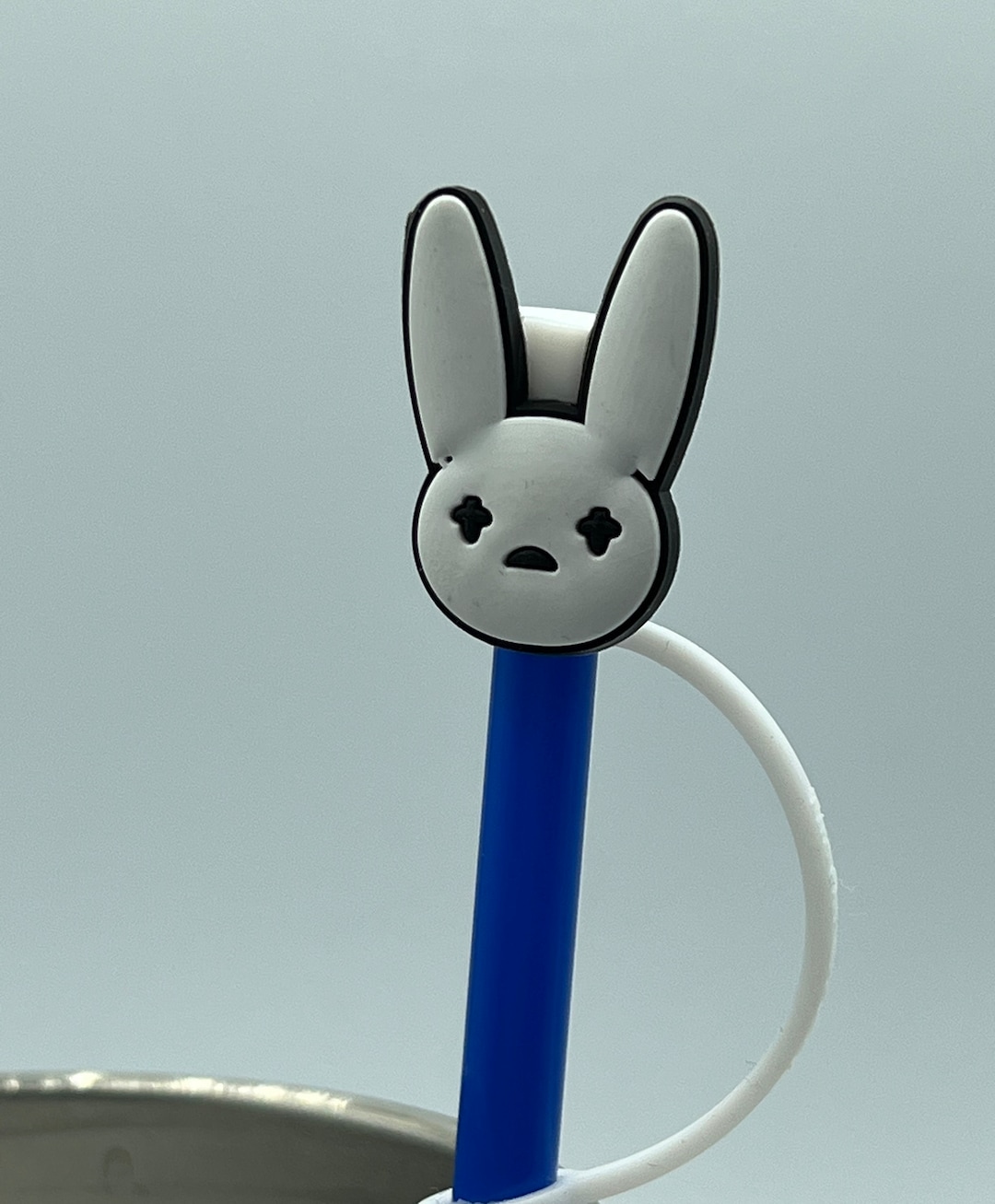 Straw Covers, Straw Buddies, Straw Charms, Bad Bunny Straw Topper - Etsy