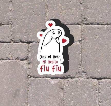 Bebito Fiu Fiu Waterproof Vinyl Sticker, 3"high - Etsy