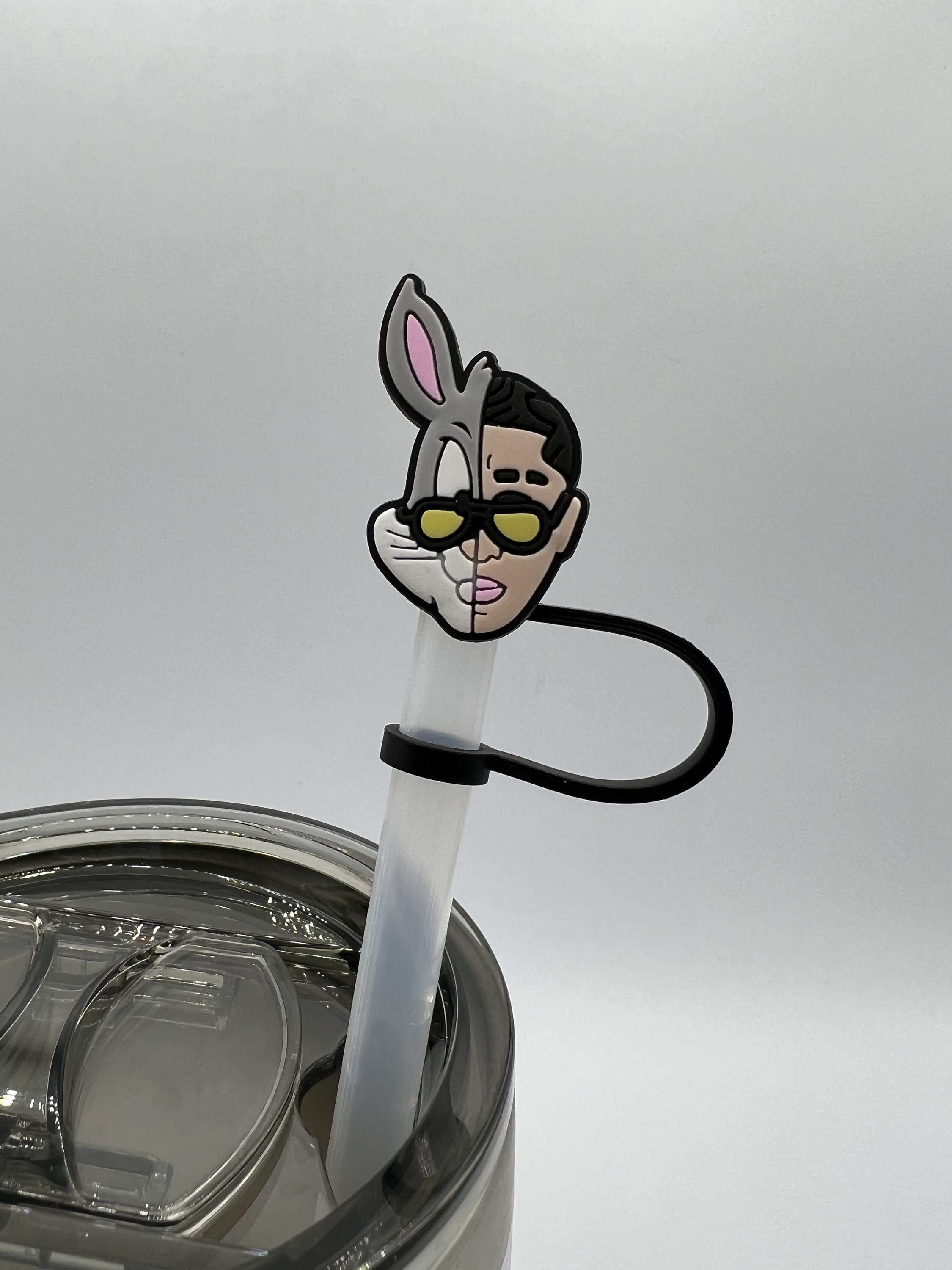 Straw Covers, Straw Buddies, Straw Charms, Bad Bunny Straw Topper - Etsy