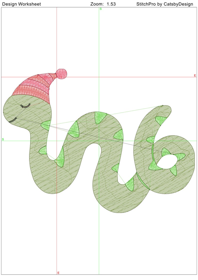 Snake Machine Embroidery Design, Stitch File Instant Download - Etsy