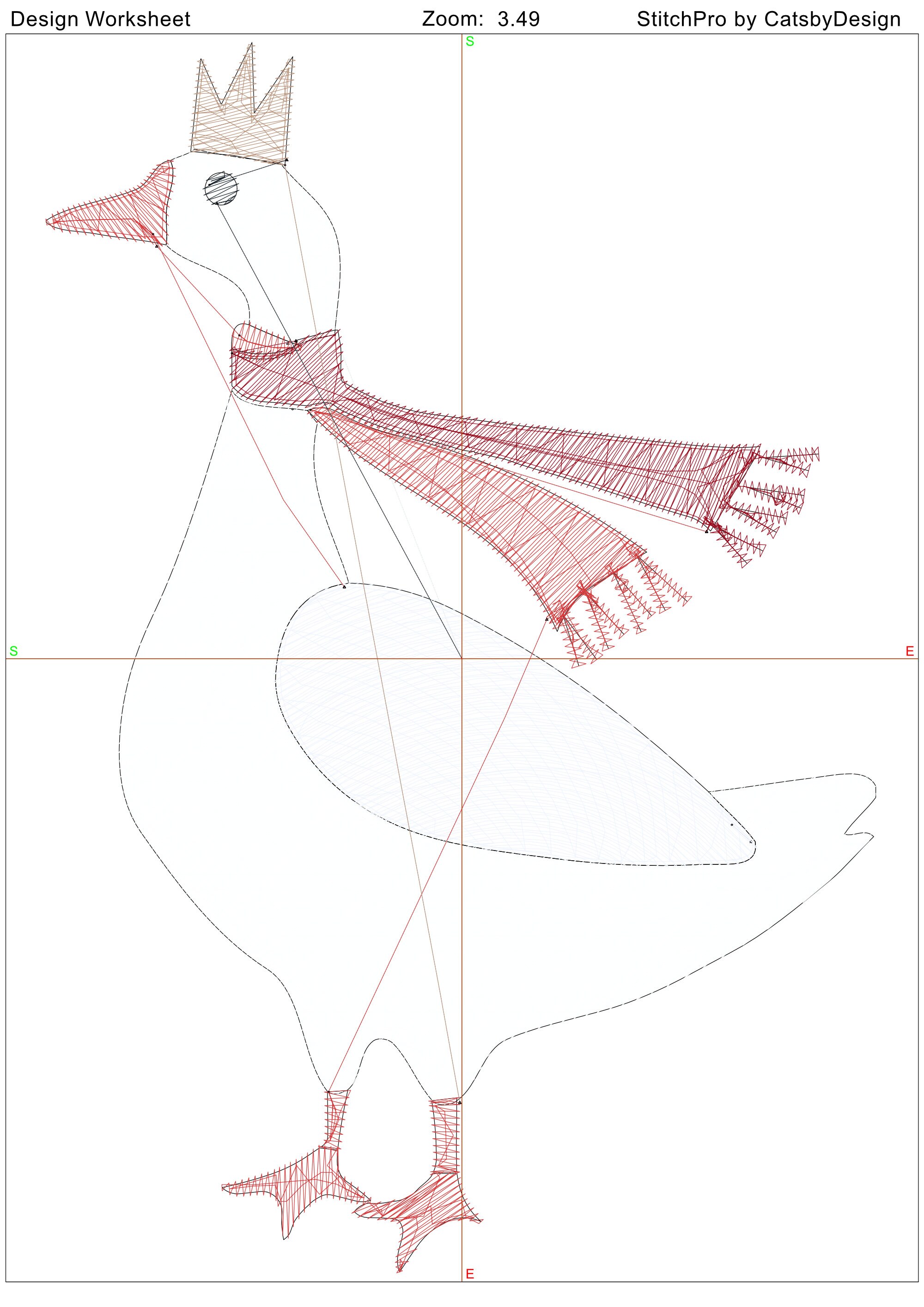 Goose Machine Embroidery Design, Stitch File Instant Download - Etsy