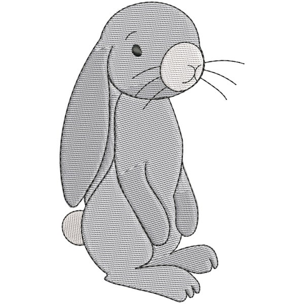 Rabbit Machine Embroidery Design - Etsy