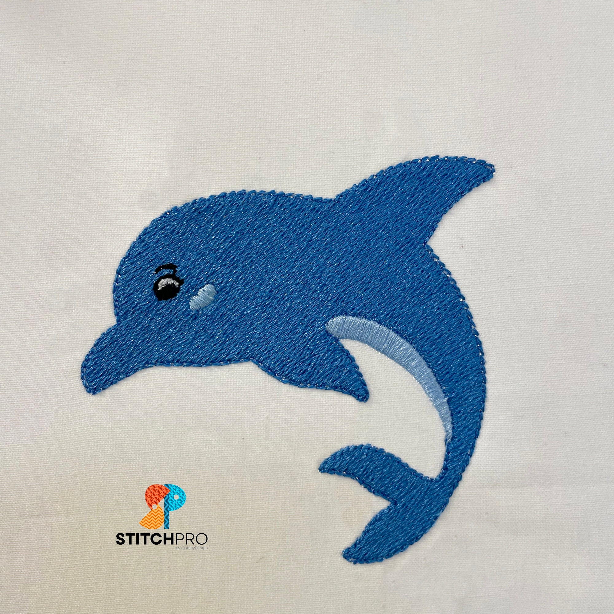 Dolphin Machine Embroidery Design, Dolphin Stitch File - Etsy