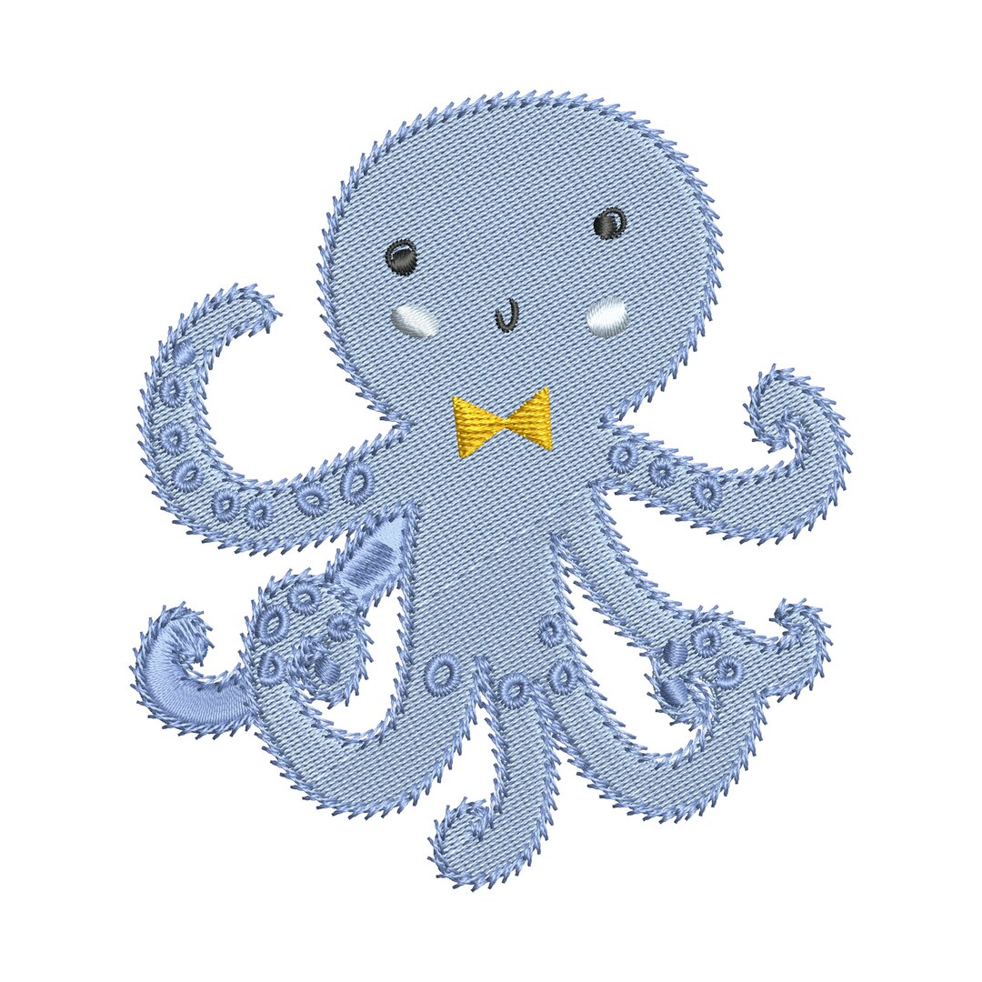 Octopus Embroidery Design, Stitch File, Instant Download - Etsy