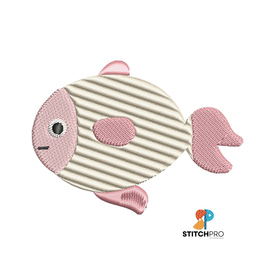 Fish Machine Embroidery Design, Digital Download - Etsy