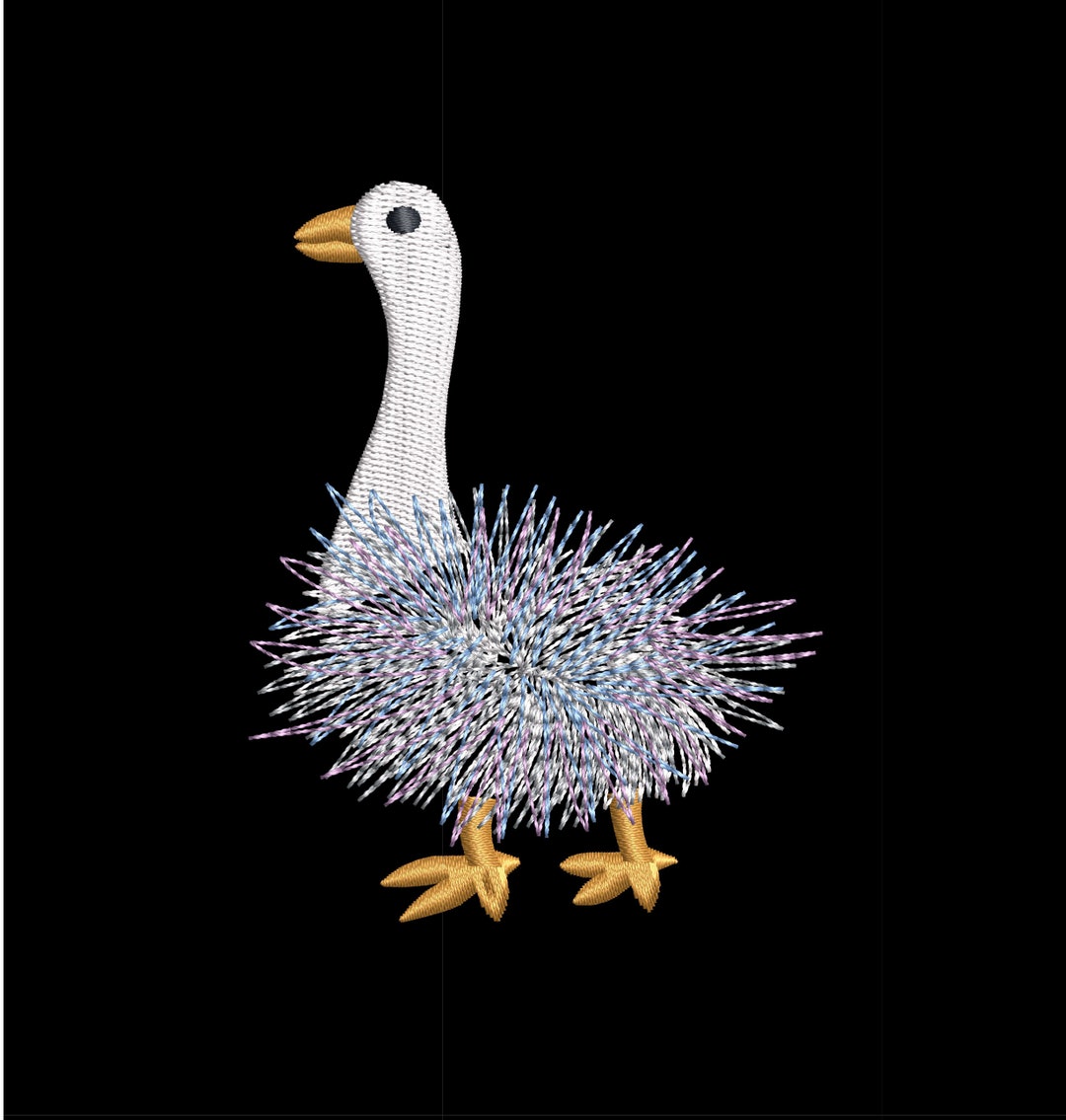 Funny Goose Machine Embroidery Design, Stitch File Instant Download - Etsy
