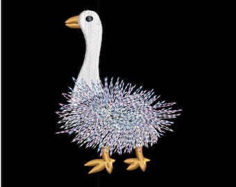 Goose Machine Embroidery Digital File Duck Farmyard Design Instant ...