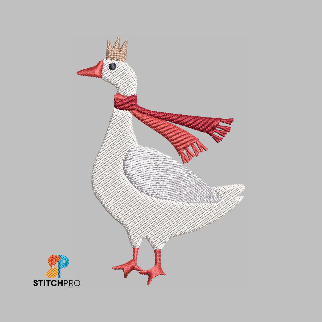 Goose Machine Embroidery Design, Stitch File Instant Download - Etsy