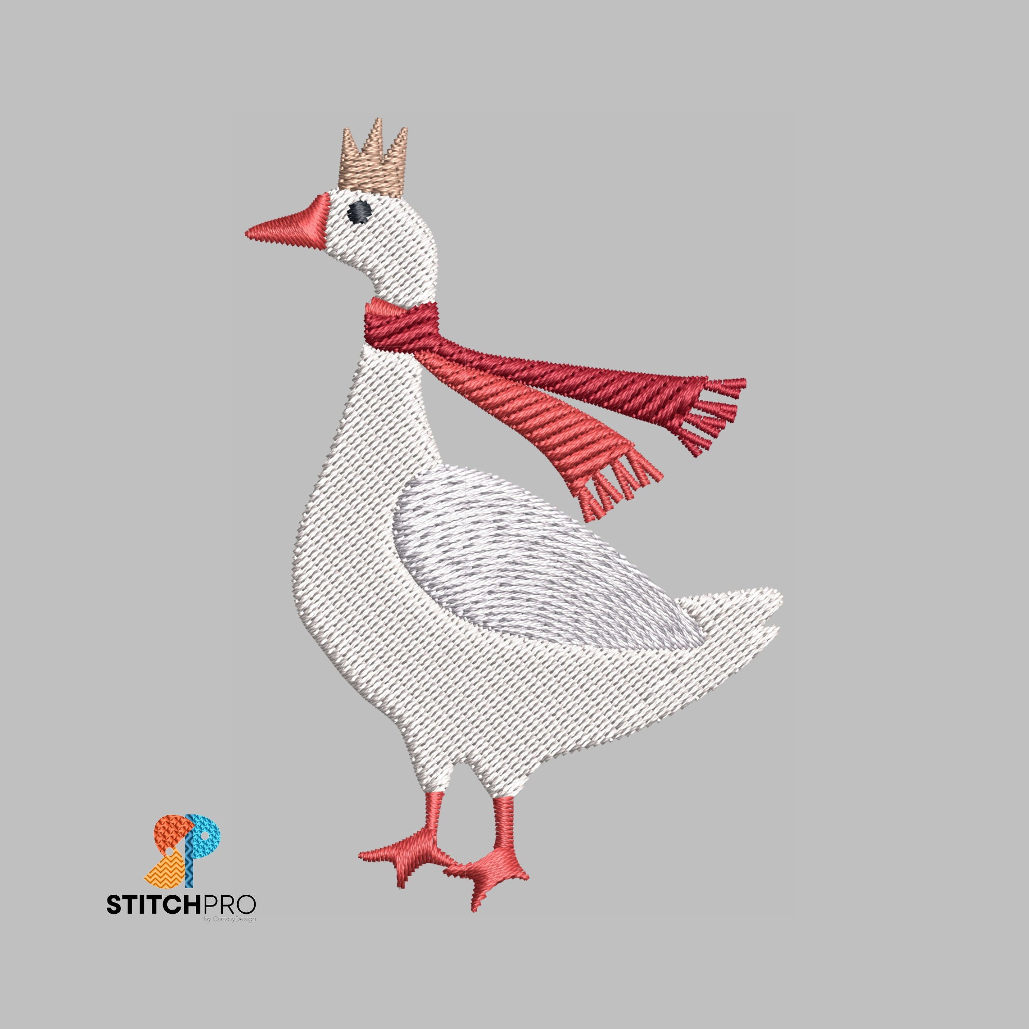 Goose Machine Embroidery Design, Stitch File Instant Download - Etsy