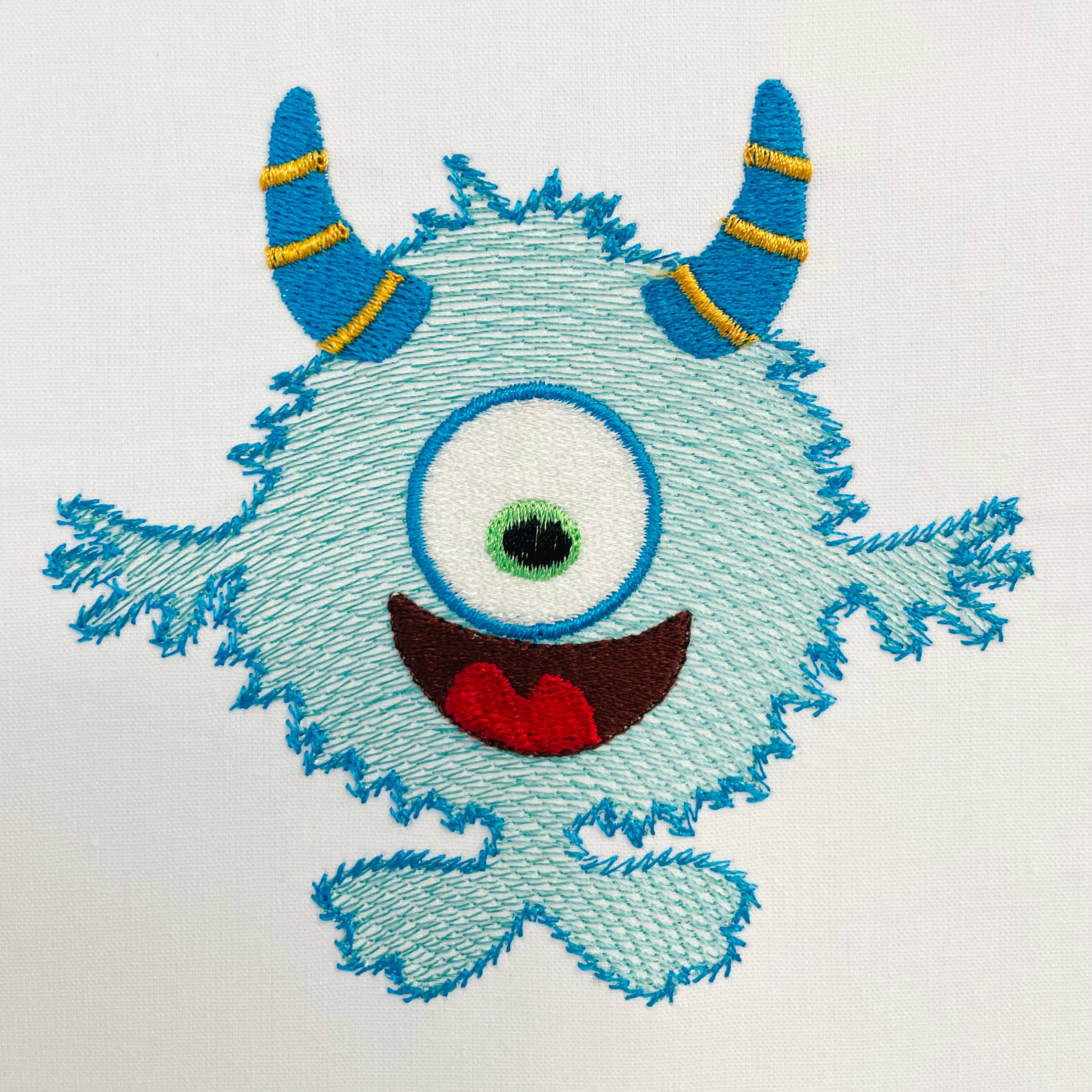Monster Machine Embroidery Design, Quick Sketch Embroidery File. - Etsy