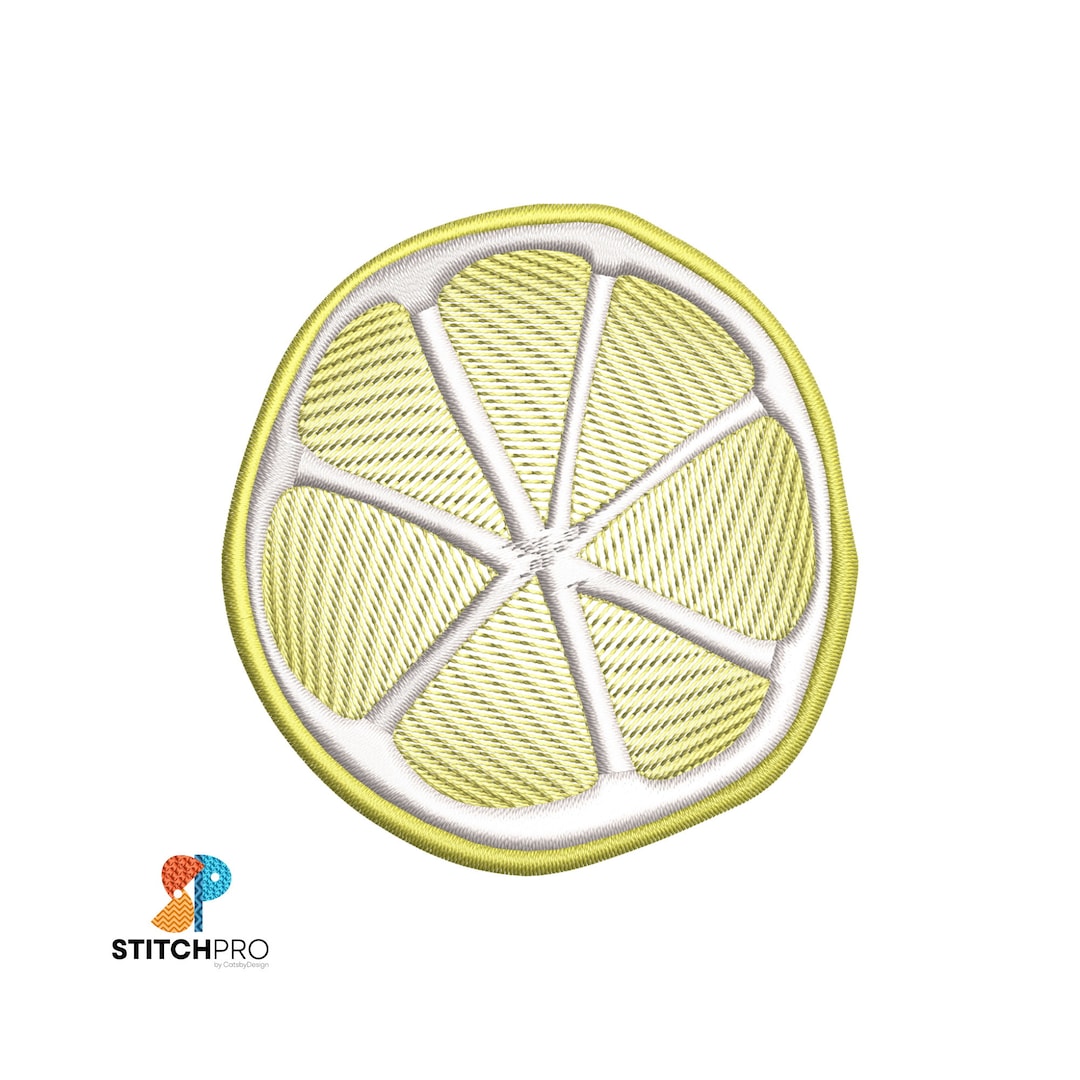 Lemon Slice Machine Embroidery Design, Instant Download - Etsy