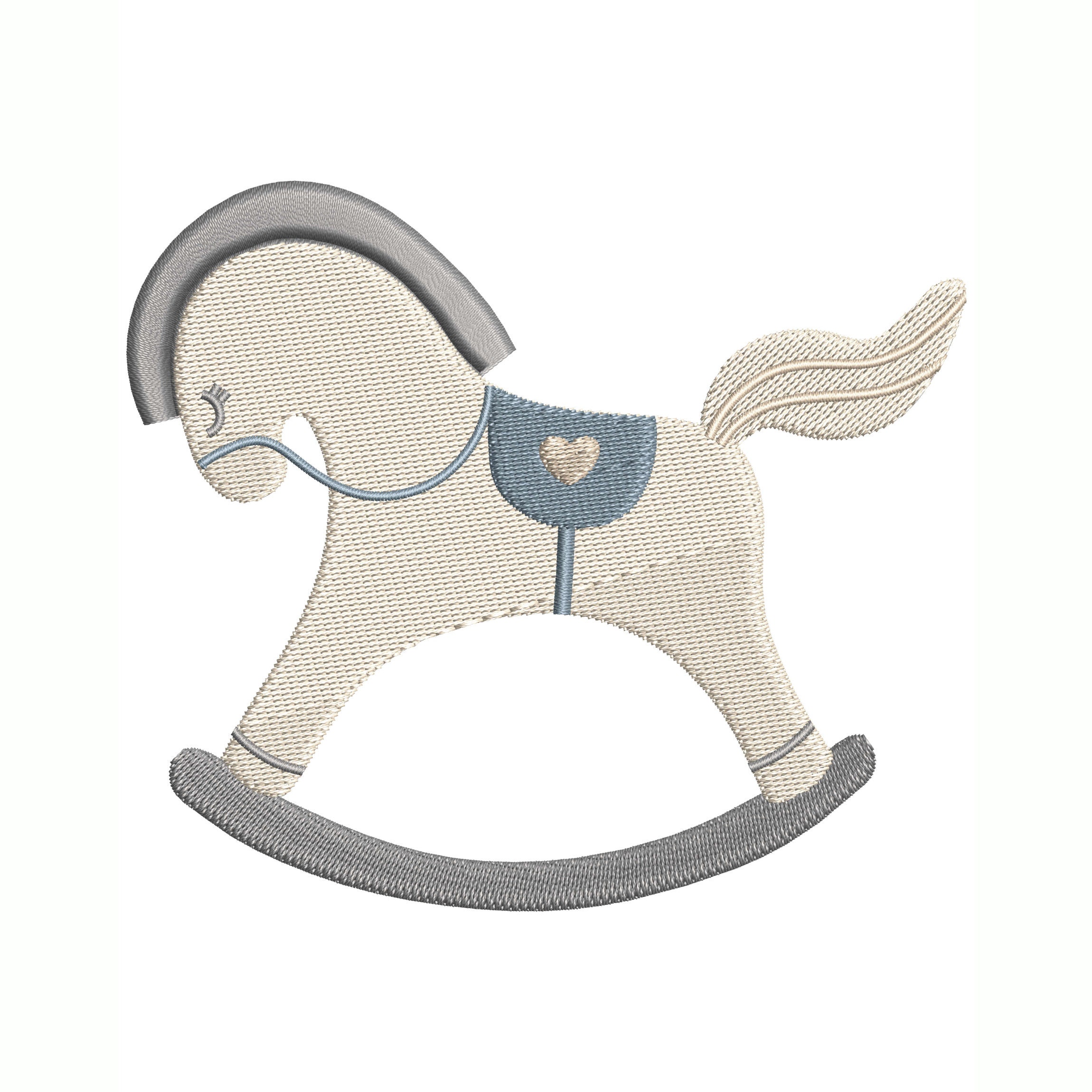 Fringed Rocking Horse Machine Embroidery Design, Instant Download - Etsy