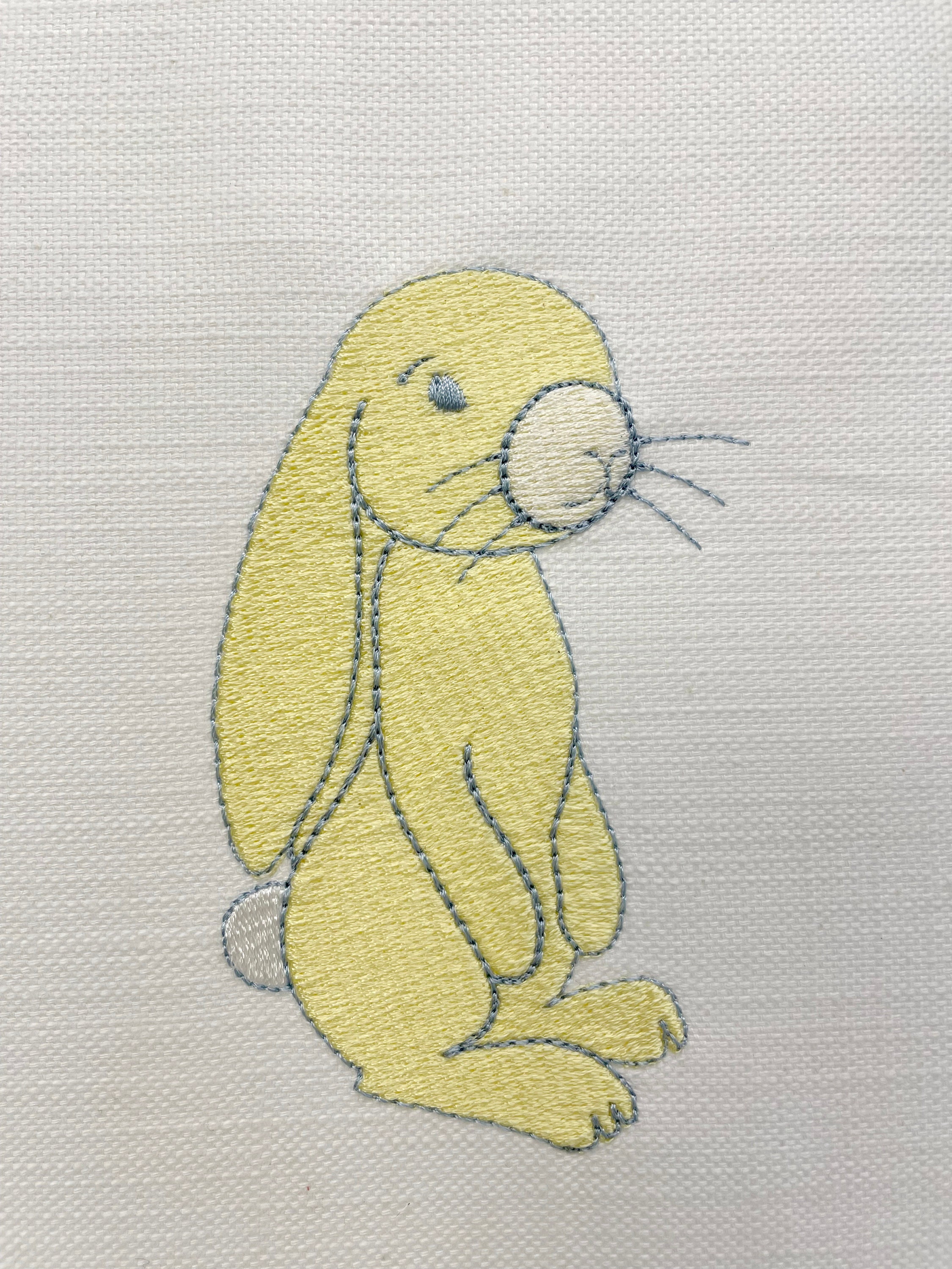 Rabbit Machine Embroidery Design File, Bunny Instant Download ...