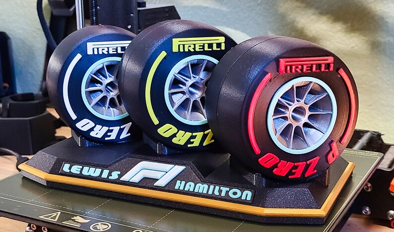 F1 Tire Set With Display Stand - Etsy