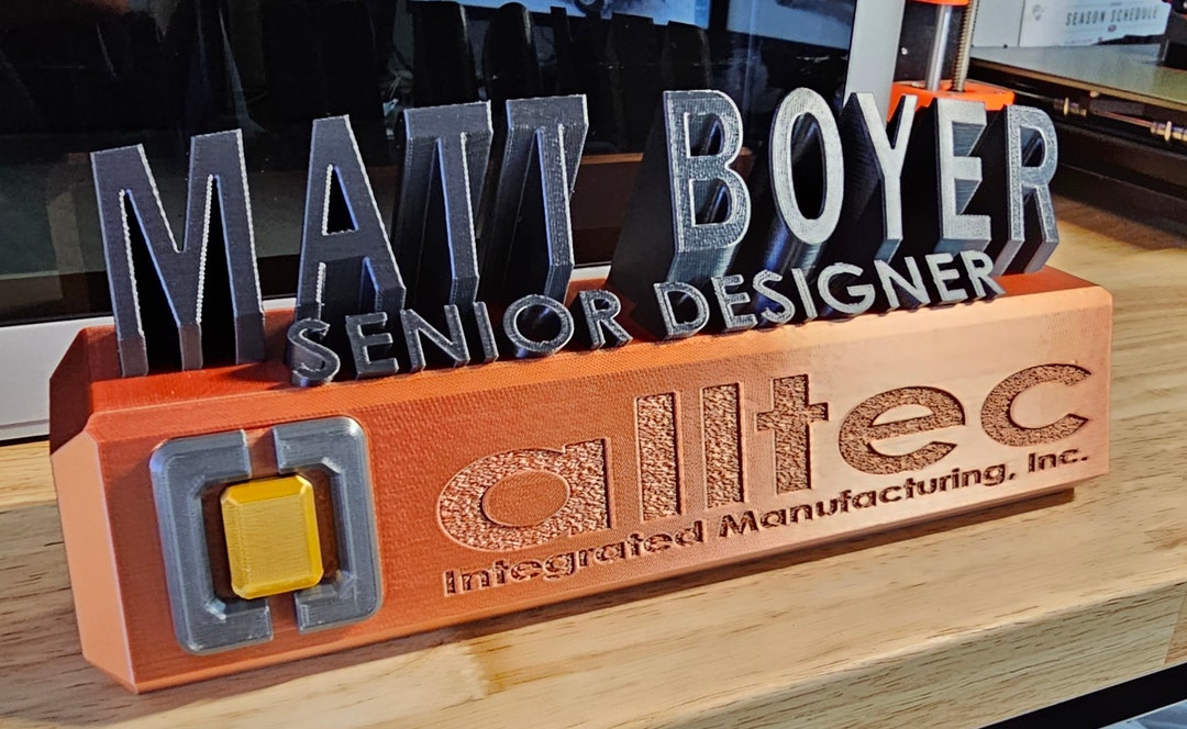 Desktop Nameplate - Etsy