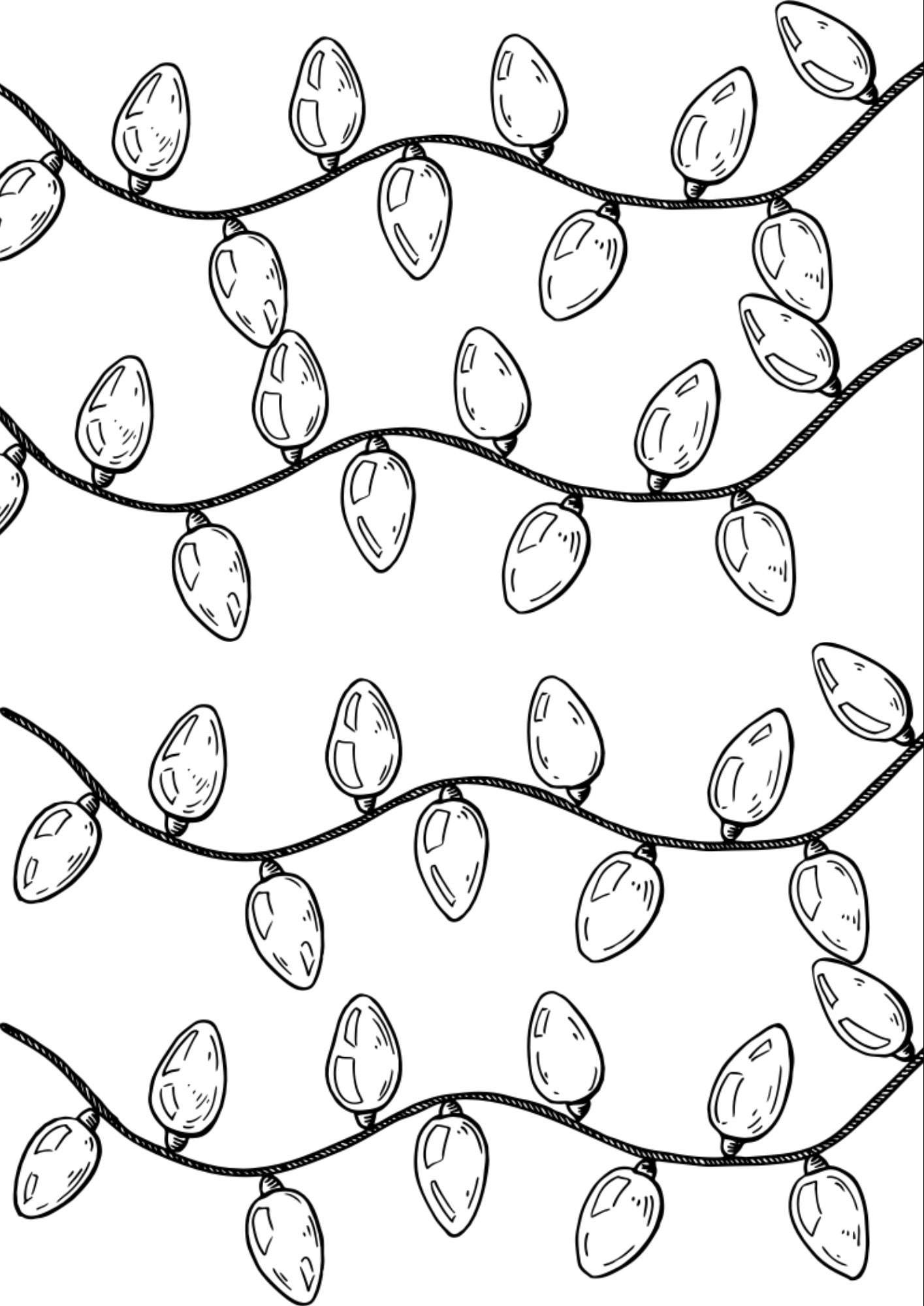 Printable Christmas Colouring Pages Etsy